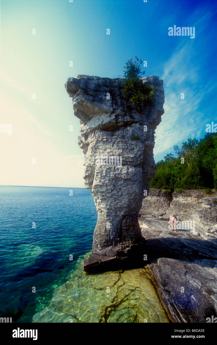 Fathom Five National Marine Park, Flower Pot Island,Ontario Stock Photo ...