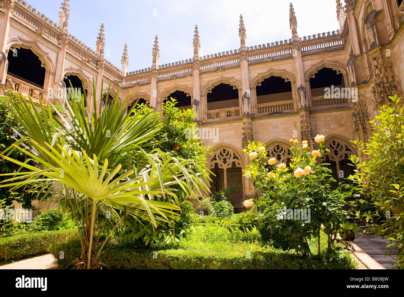 Garden on palace courtyard Stock Photo - Alamy