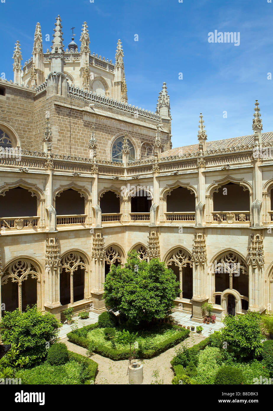 Elevated view of palace courtyard Stock Photo - Alamy