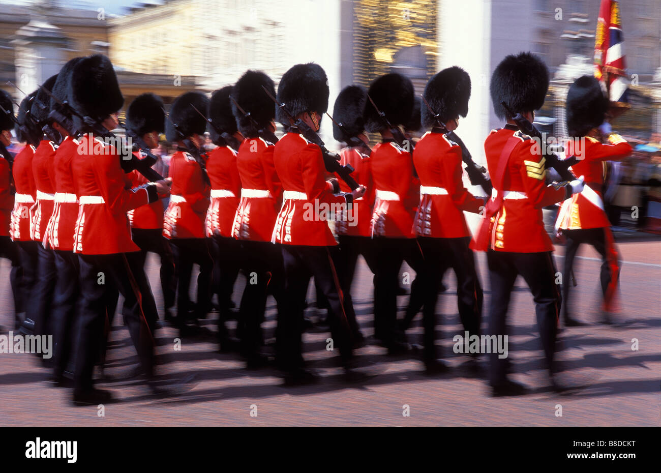 changing of the Guard (Grenadier Guards), Buckingham Palace, London, England, UK Stock Photo - Alamy