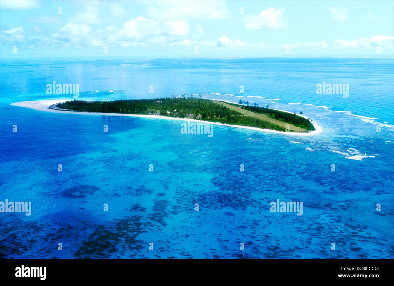 Seychelles. Bird Island, the home of Sooty Terns, Brown Noddies, and ...