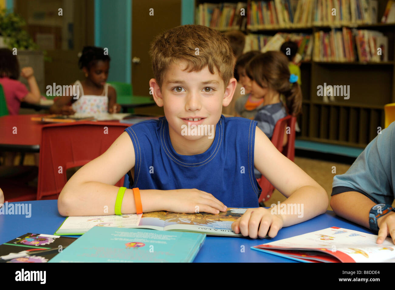 Student School Library Stock Photo - Alamy