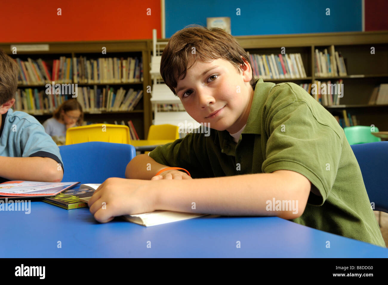 Student School Library Stock Photo - Alamy