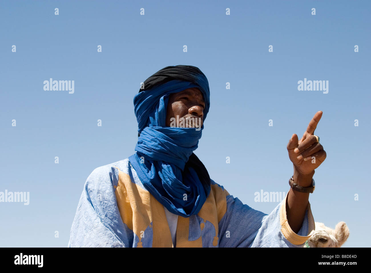 Blue man of the Sahara Stock Photo - Alamy