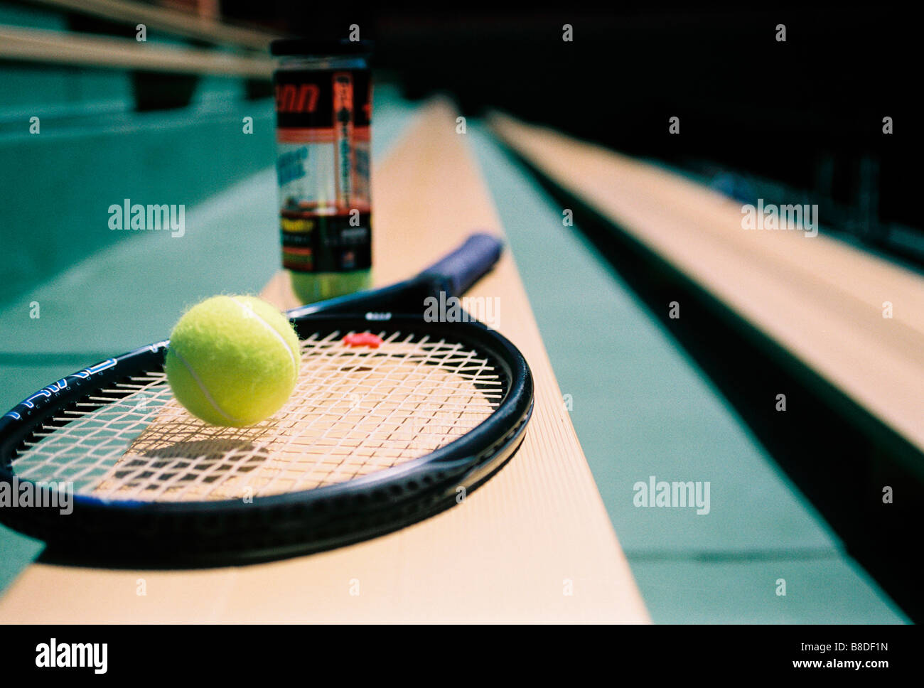 Tennis Racquet Tennis Ball Stock Photo - Alamy