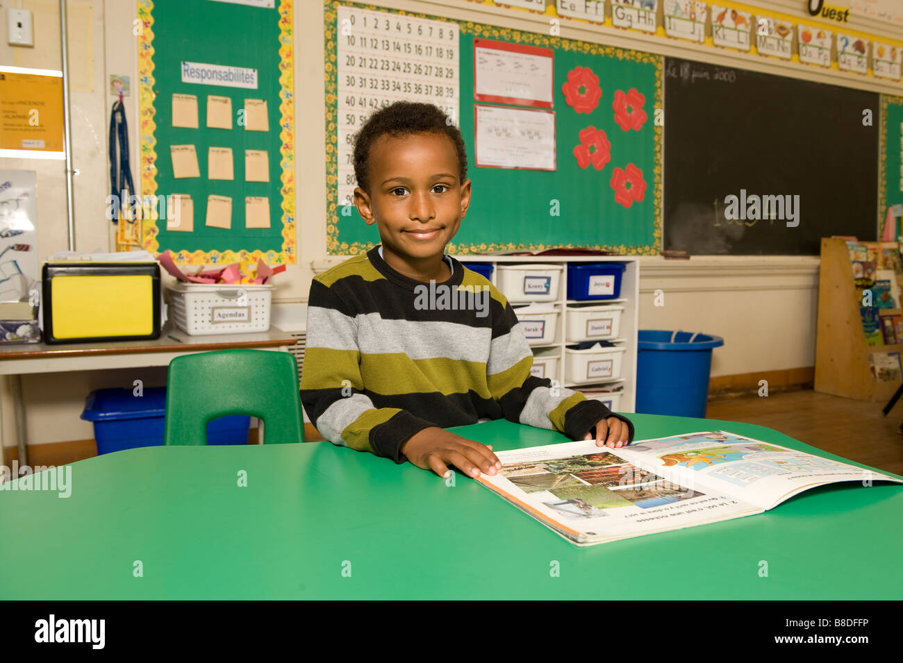 Young boy classroom, Toronto,Ontario Stock Photo - Alamy