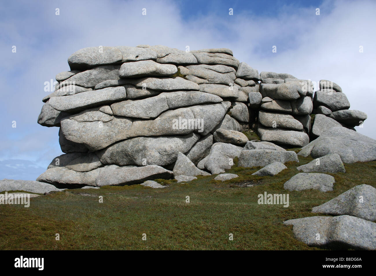 rocky outcrop Caisteal Abhail Isle of Arran Scotland May 2007 Stock ...