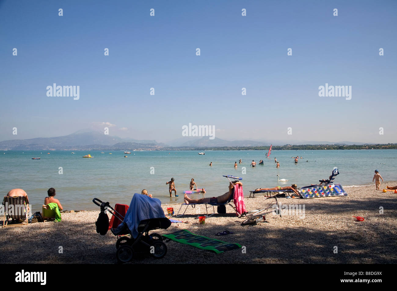 Gardasee beach hi-res stock photography and images - Alamy
