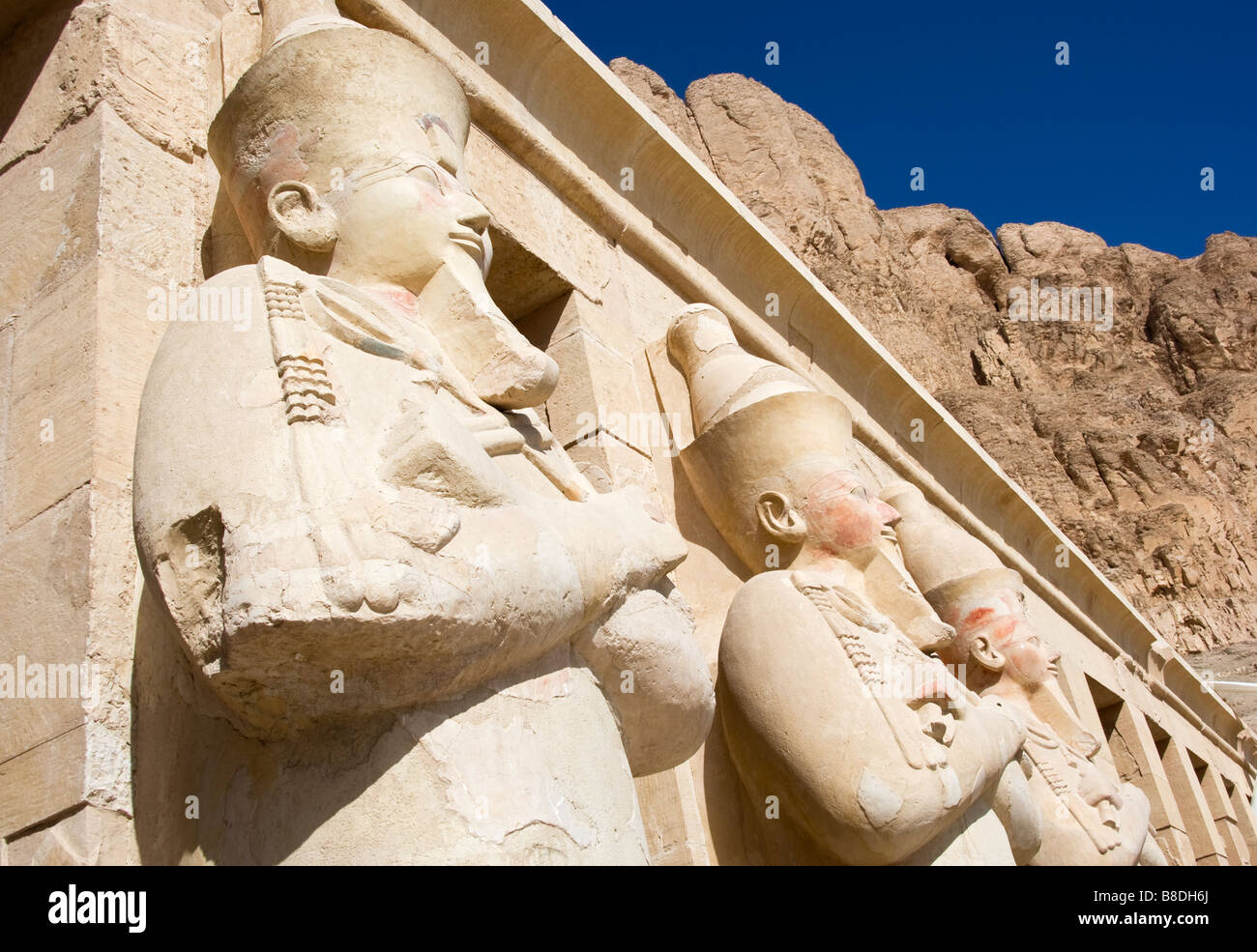 Osiris statues engraved at Mortuary Temple of Queen Hatshepsut,Luxor ...