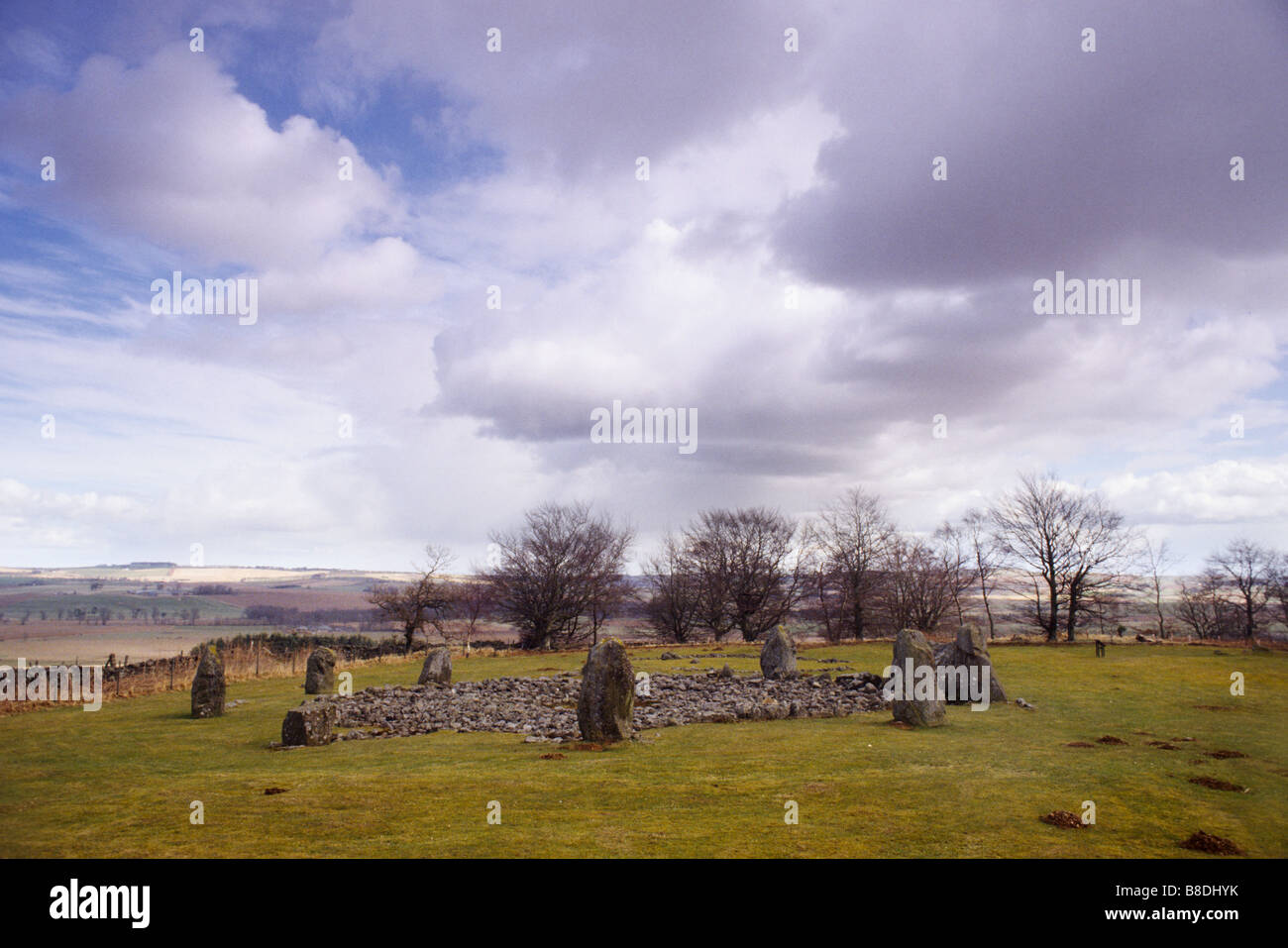 loanhead of daviot stone circle Stock Photo - Alamy
