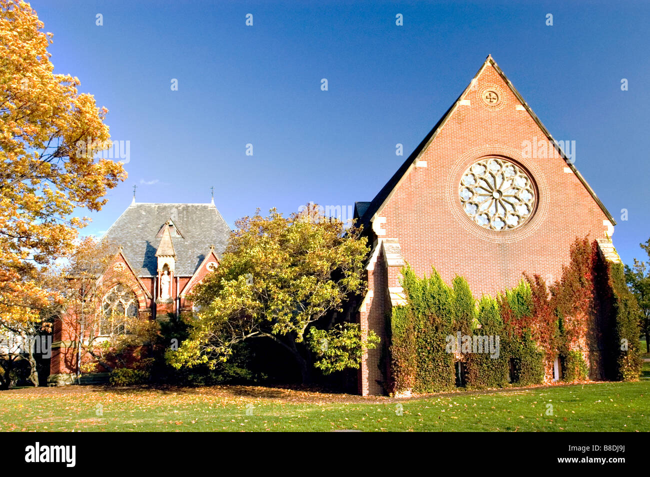 Cornell University ecumenical Sage Chapel, Ithaca, NY, USA Stock Photo ...