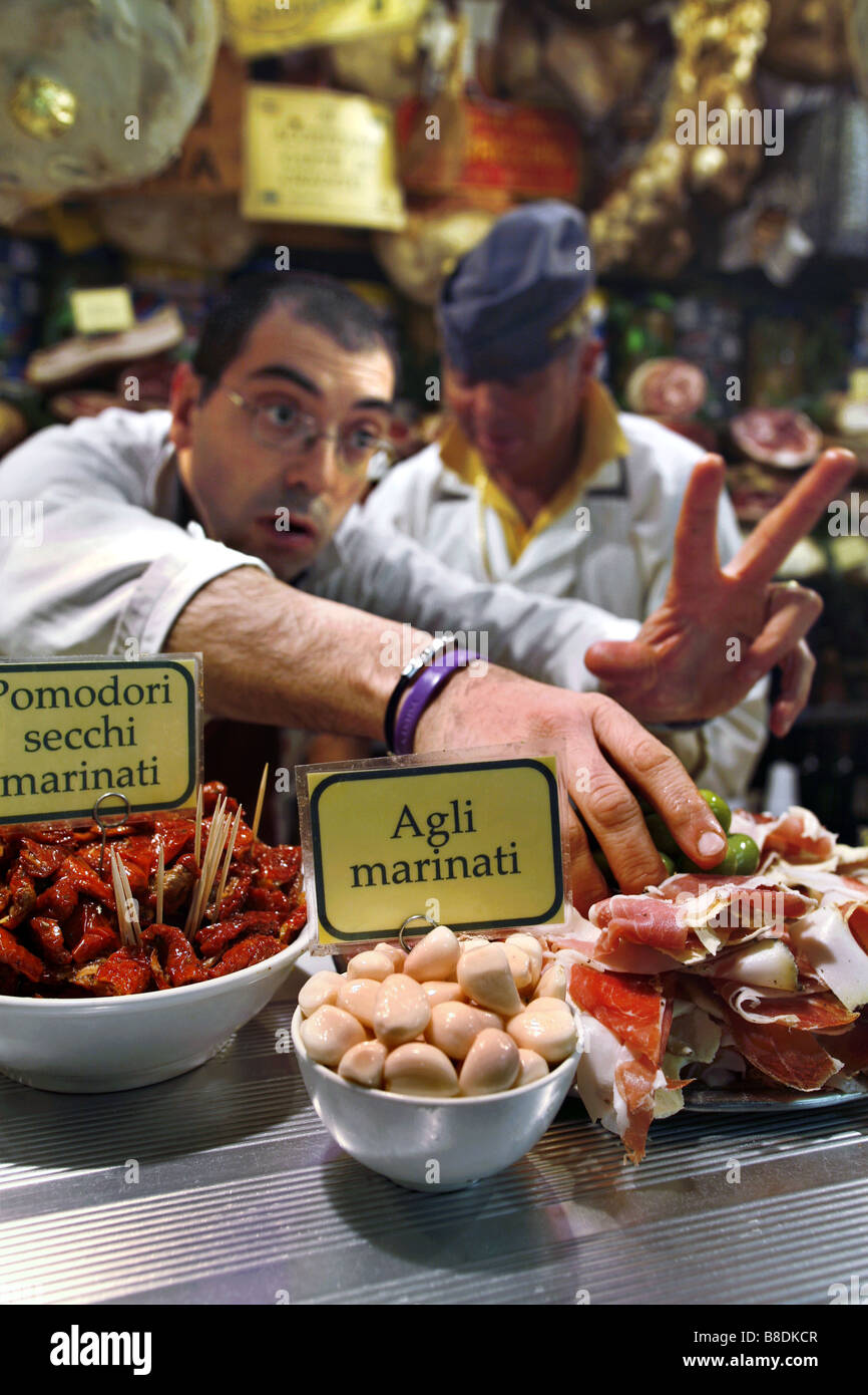 Italian market meat hi-res stock photography and images - Alamy