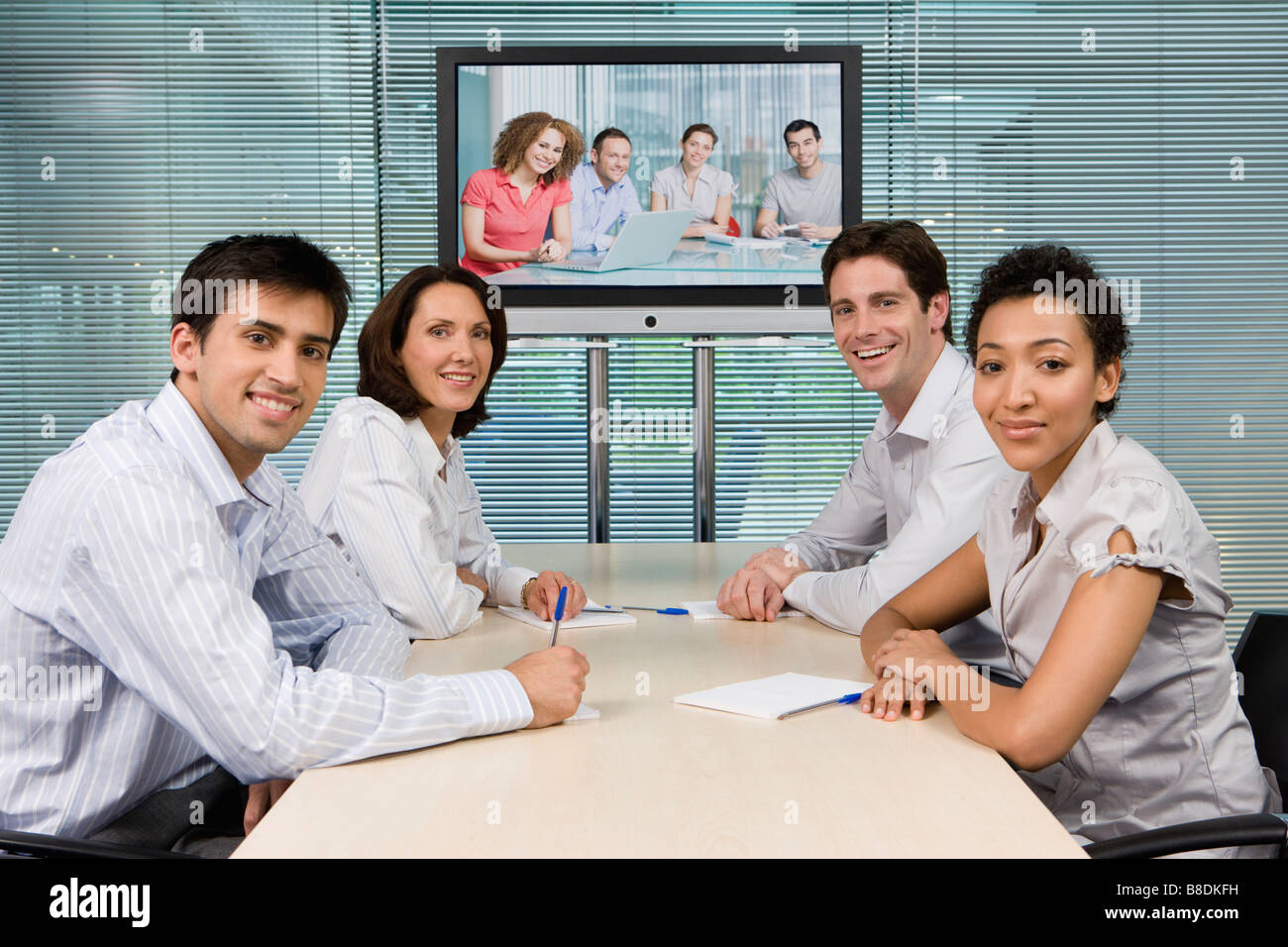 People in a meeting Stock Photo - Alamy