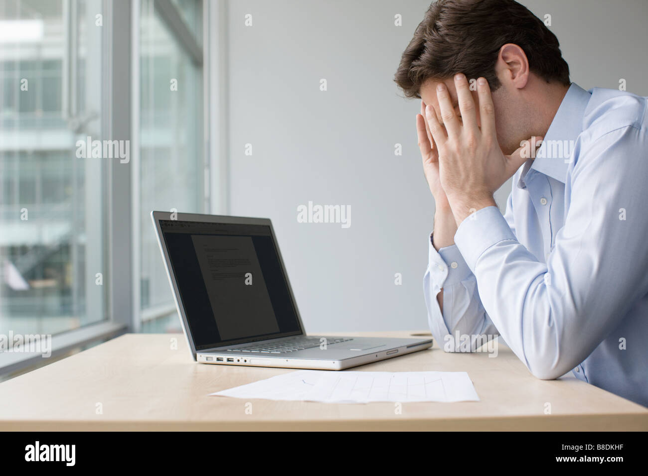Stressed businessman Stock Photo - Alamy Stressed businessman Stock Photo - Alamy