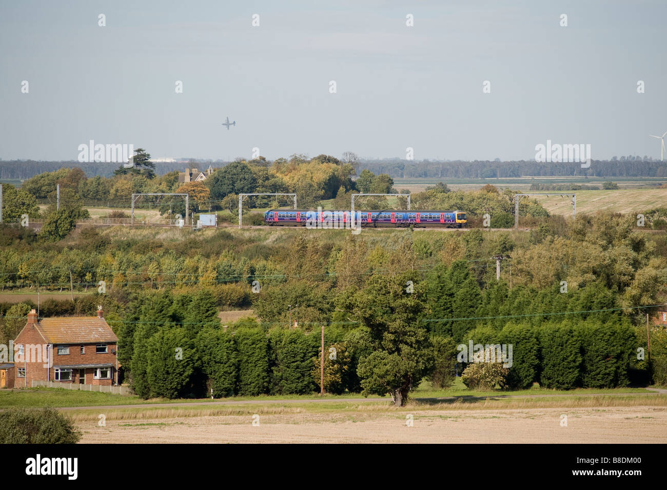 First Capital Connect class 365 train travelling through the english ...