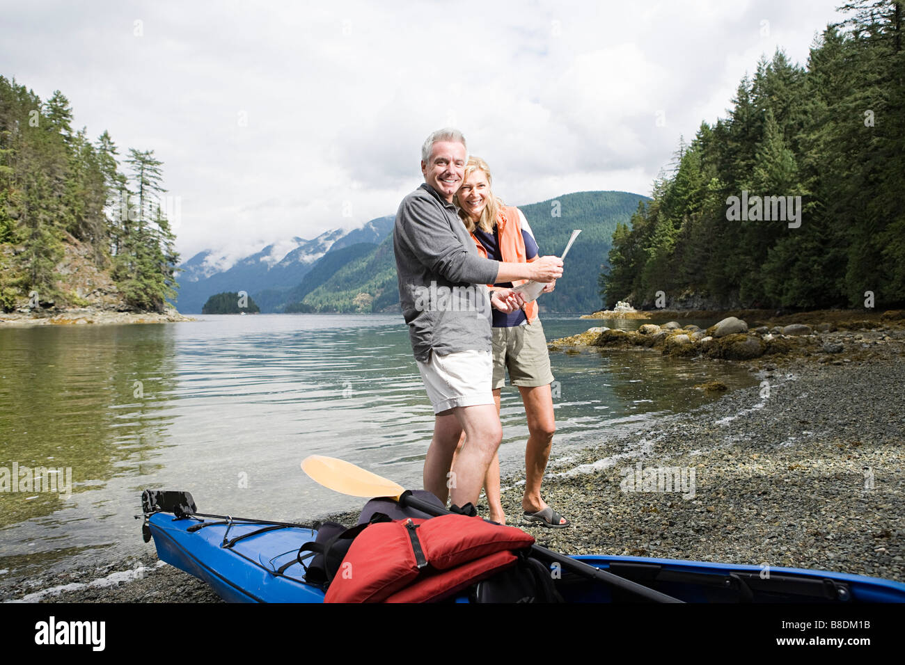 Kayaker and map hi-res stock photography and images - Alamy