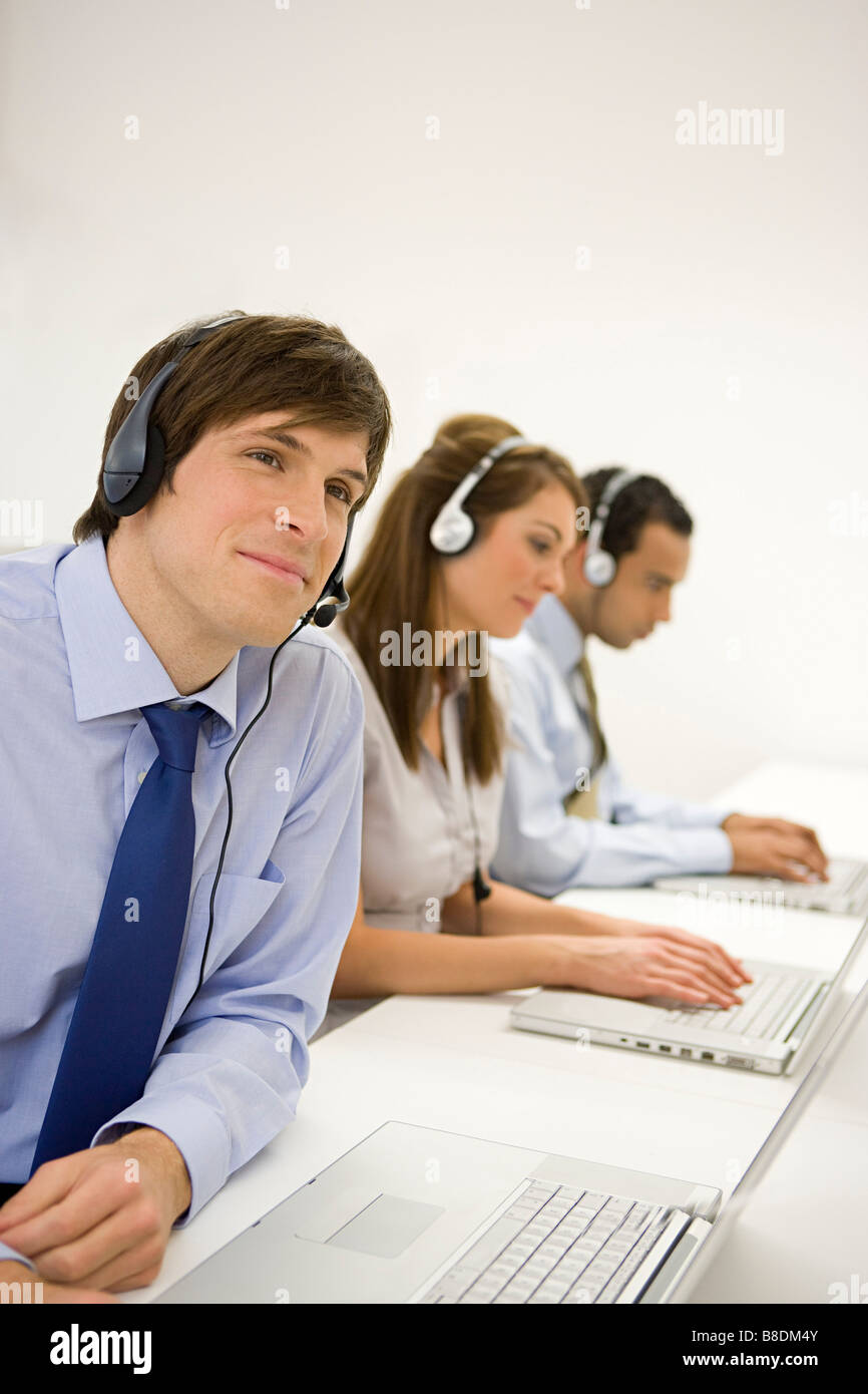 Call centre workers hi-res stock photography and images - Alamy