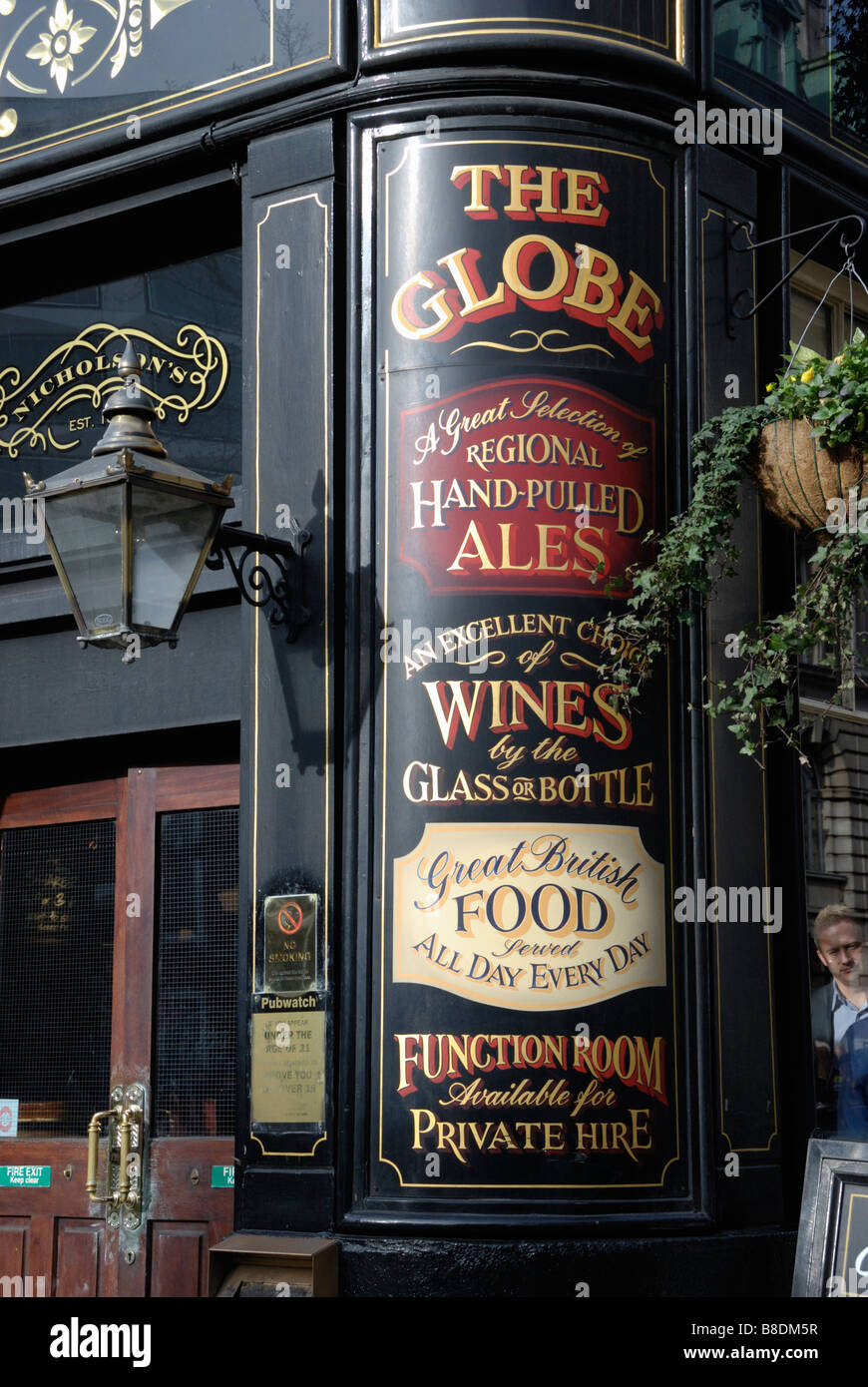 Exterior of the Globe pub in Moorgate London Stock Photo - Alamy