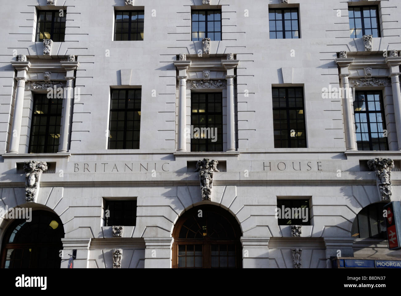 Exterior of Britannia House in Moorgate London England Stock Photo - Alamy