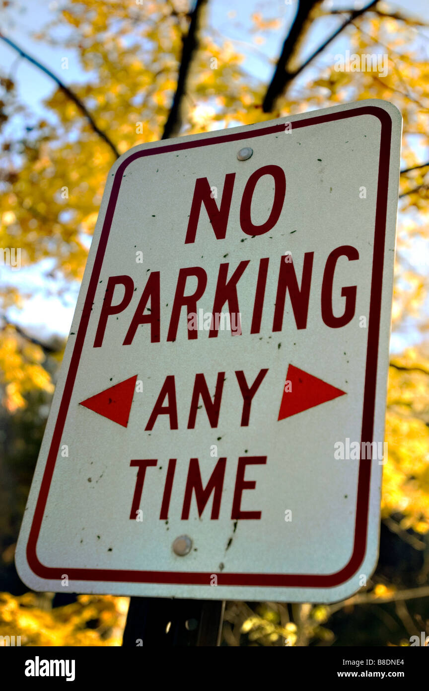No Parking Anytime Sign