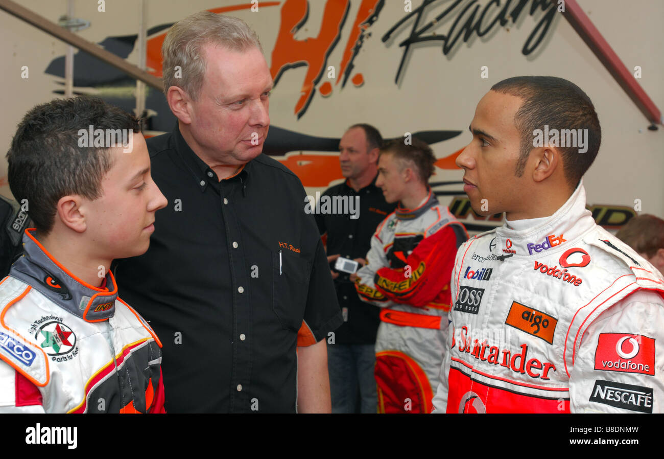 Lewis Hamilton going back to his karting roots Stock Photo - Alamy