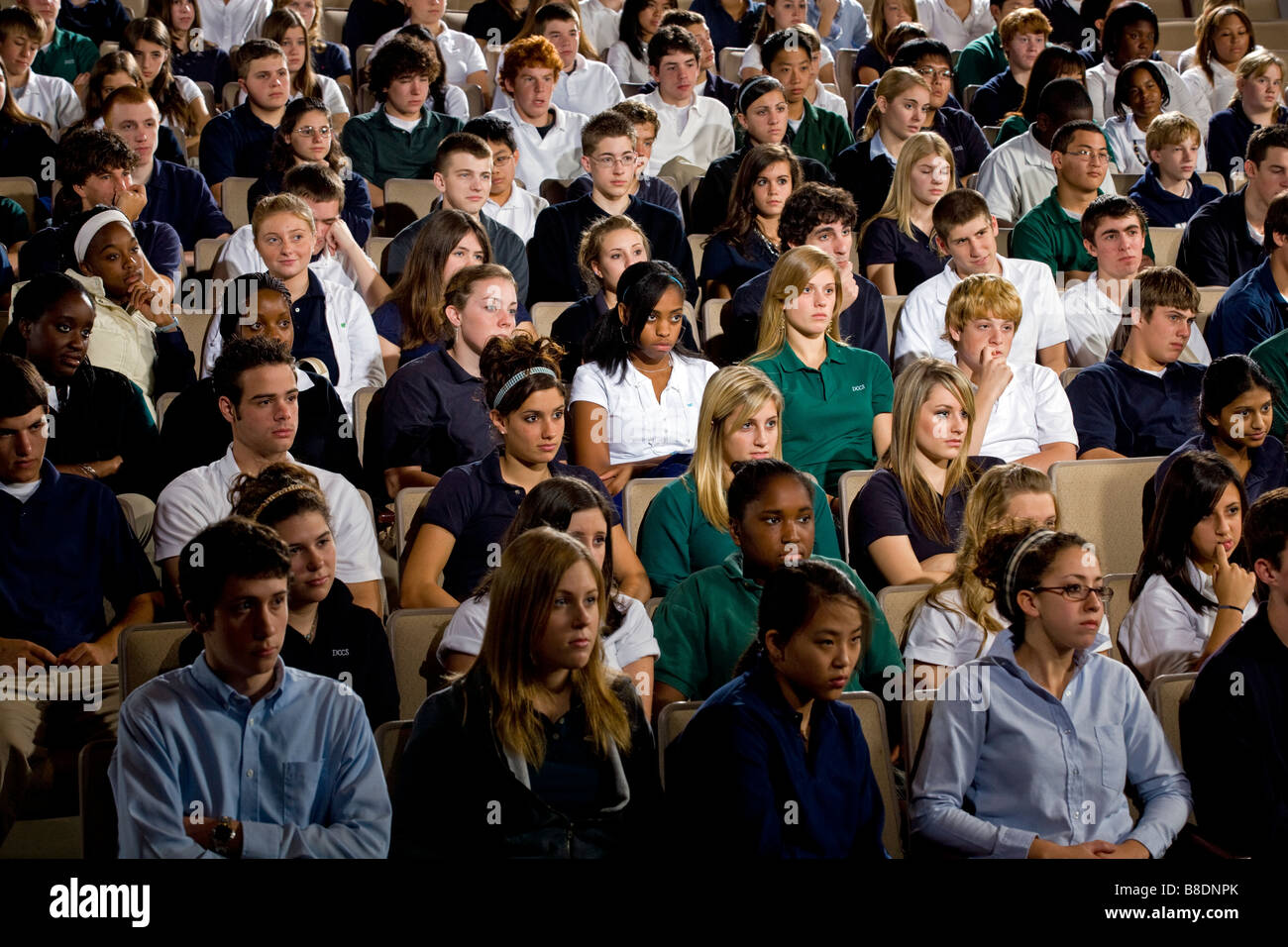 High School Auditorium Audience High School Auditorium Audience