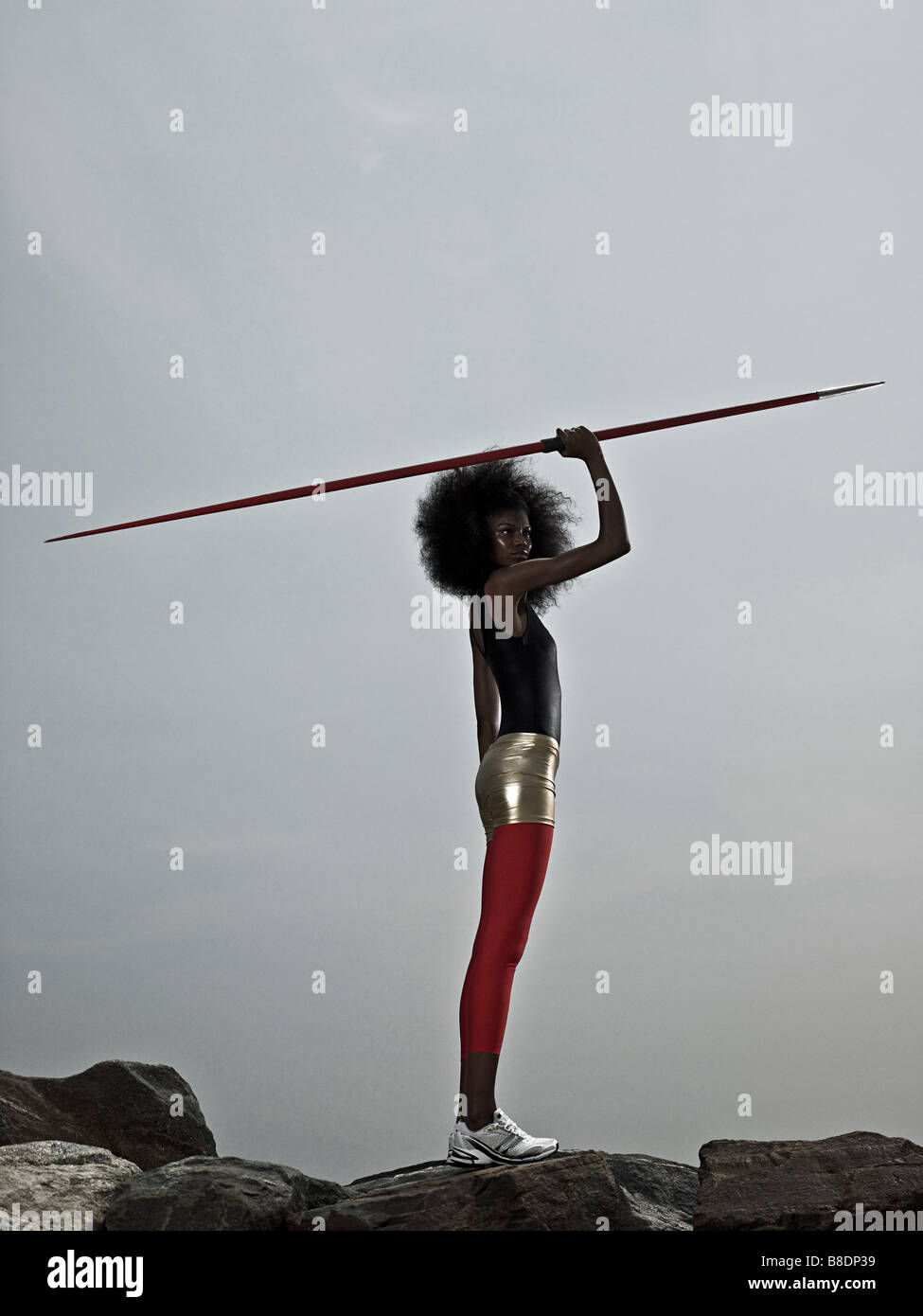Black javelin thrower hi-res stock photography and images - Alamy