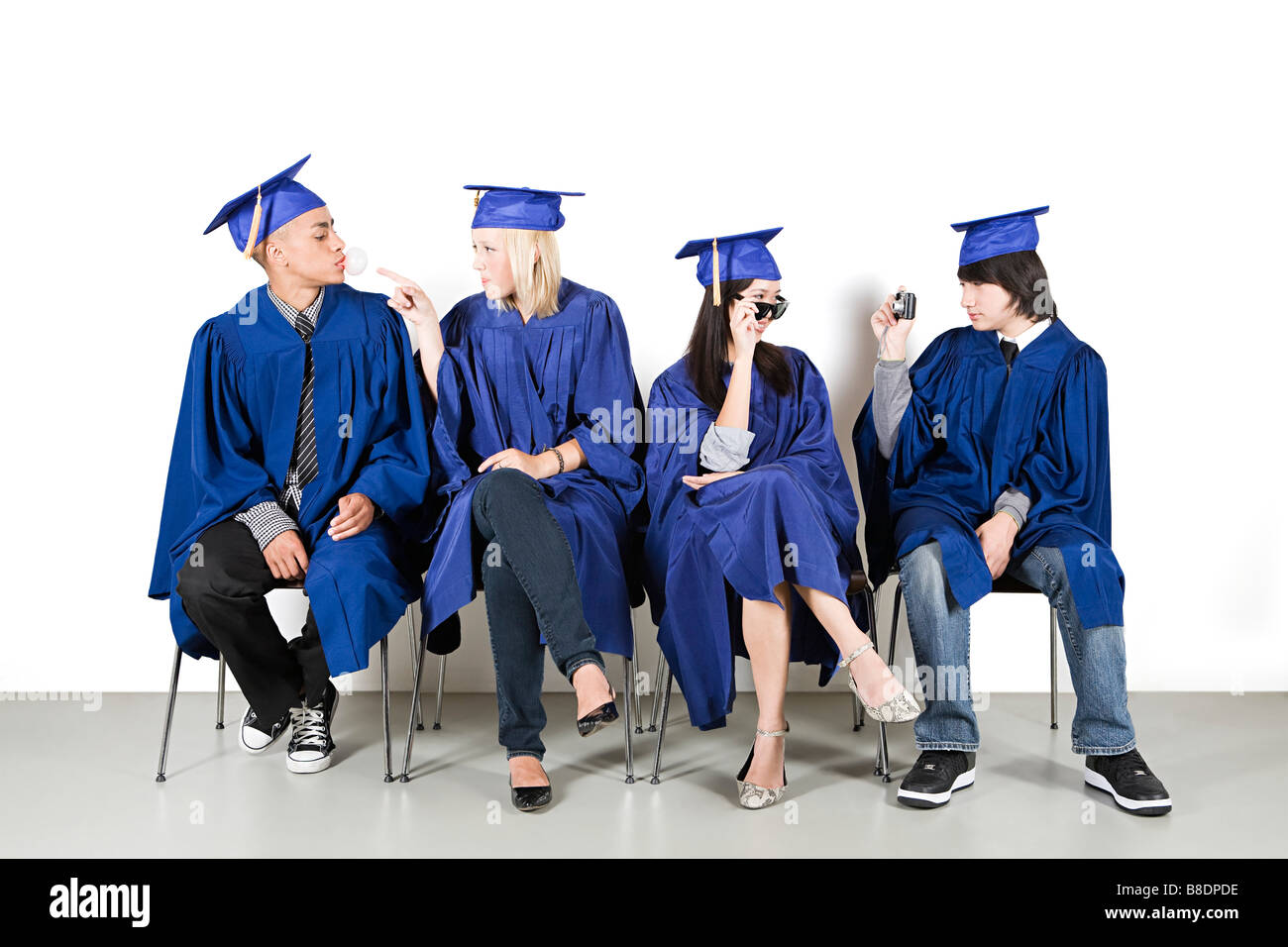 Graduating high school students Stock Photo - Alamy