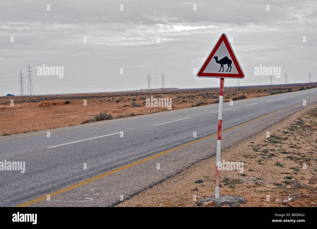 Road signs libya hi-res stock photography and images - Alamy
