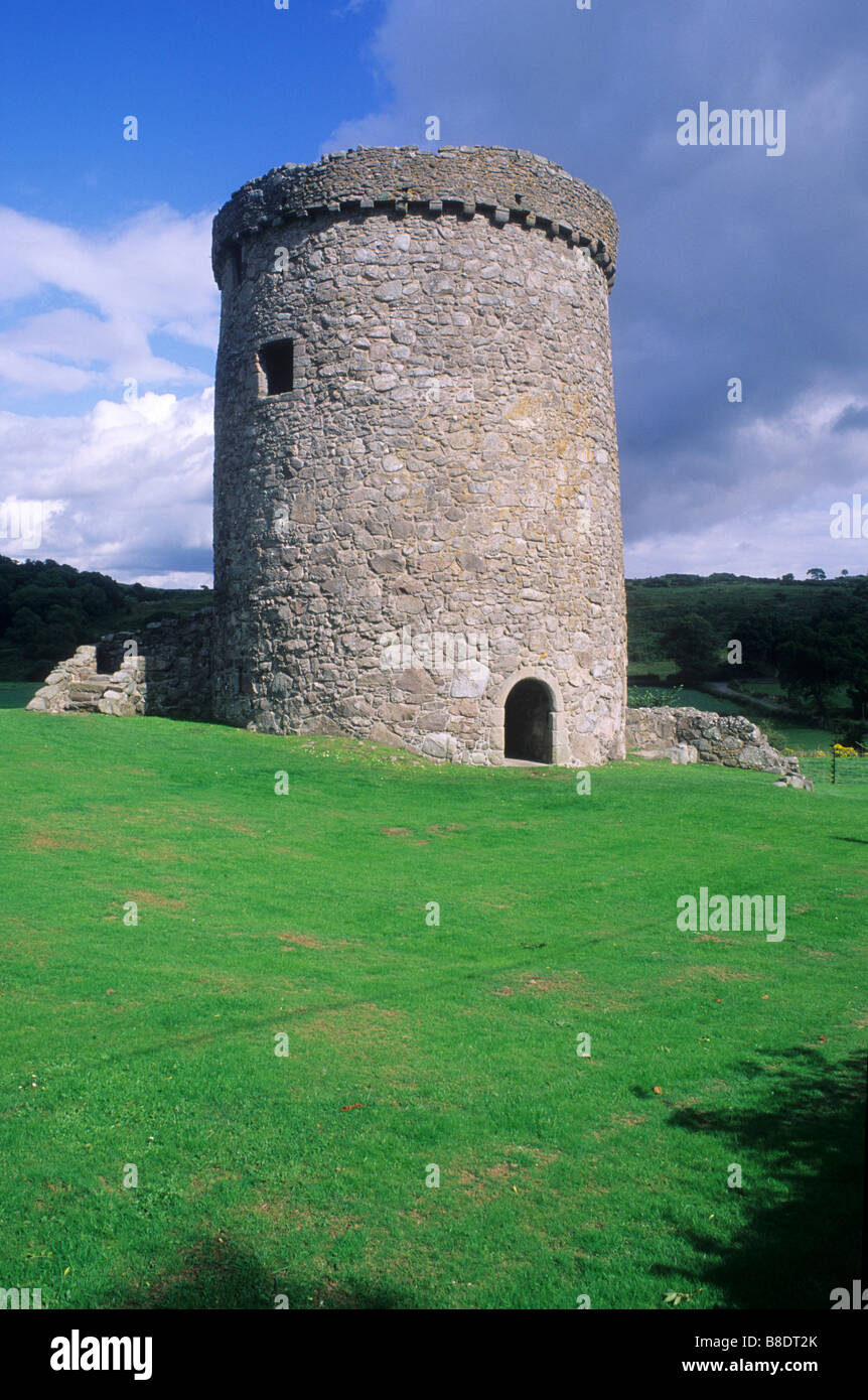 Orchardton Tower near Dalbeattie Solway Firth 15th century round house ...