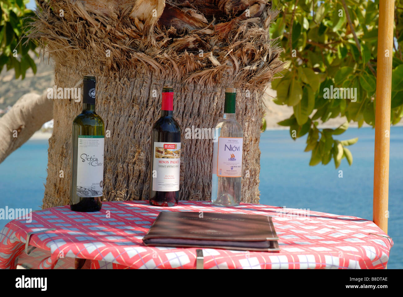 The lovely village of Agios Galini on the South Coast of the Island of ...