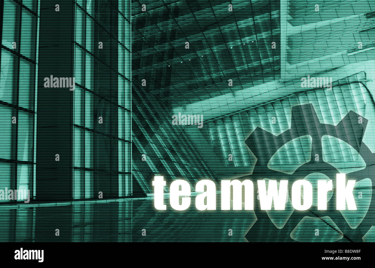 Teamwork Futuristic as a Art Abstract Background Stock Photo - Alamy