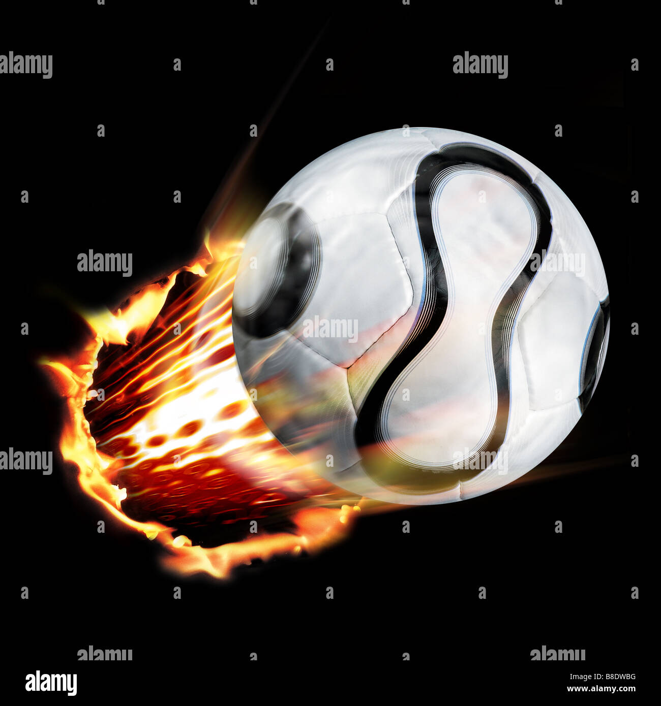 Soccer Ball Sport Flame High Resolution Stock Photography and Images ...