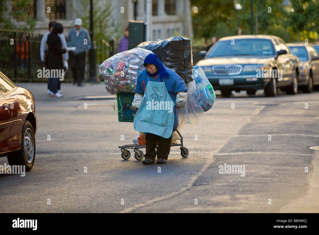 Homeless Woman Cart High Resolution Stock Photography and Images - Alamy