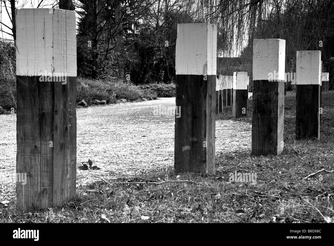 On posts Black and White Stock Photos & Images - Alamy