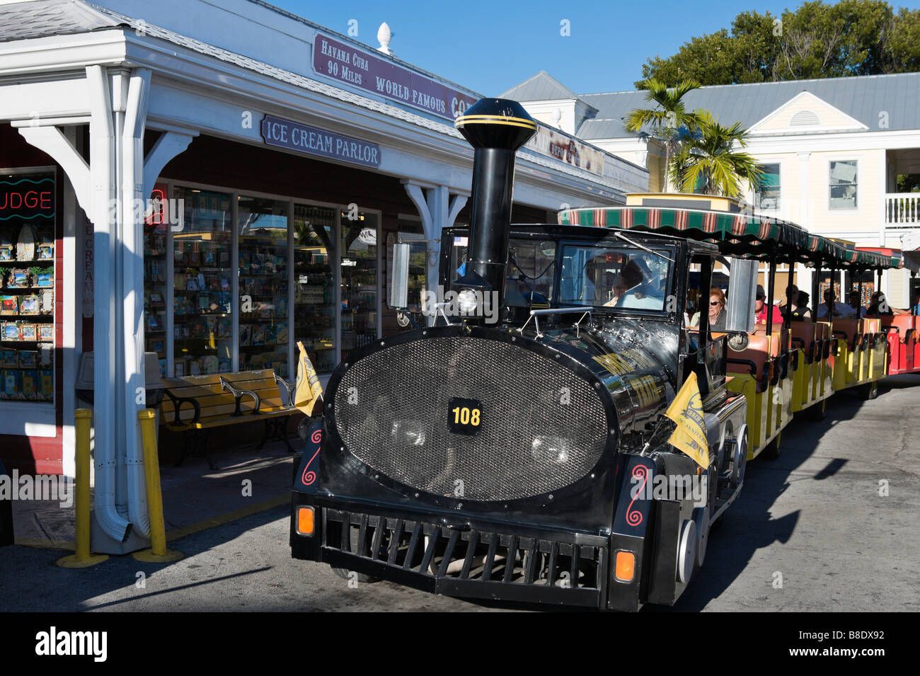 Departure point for Conch Tour Trains at the top of Duval Street, Key ...