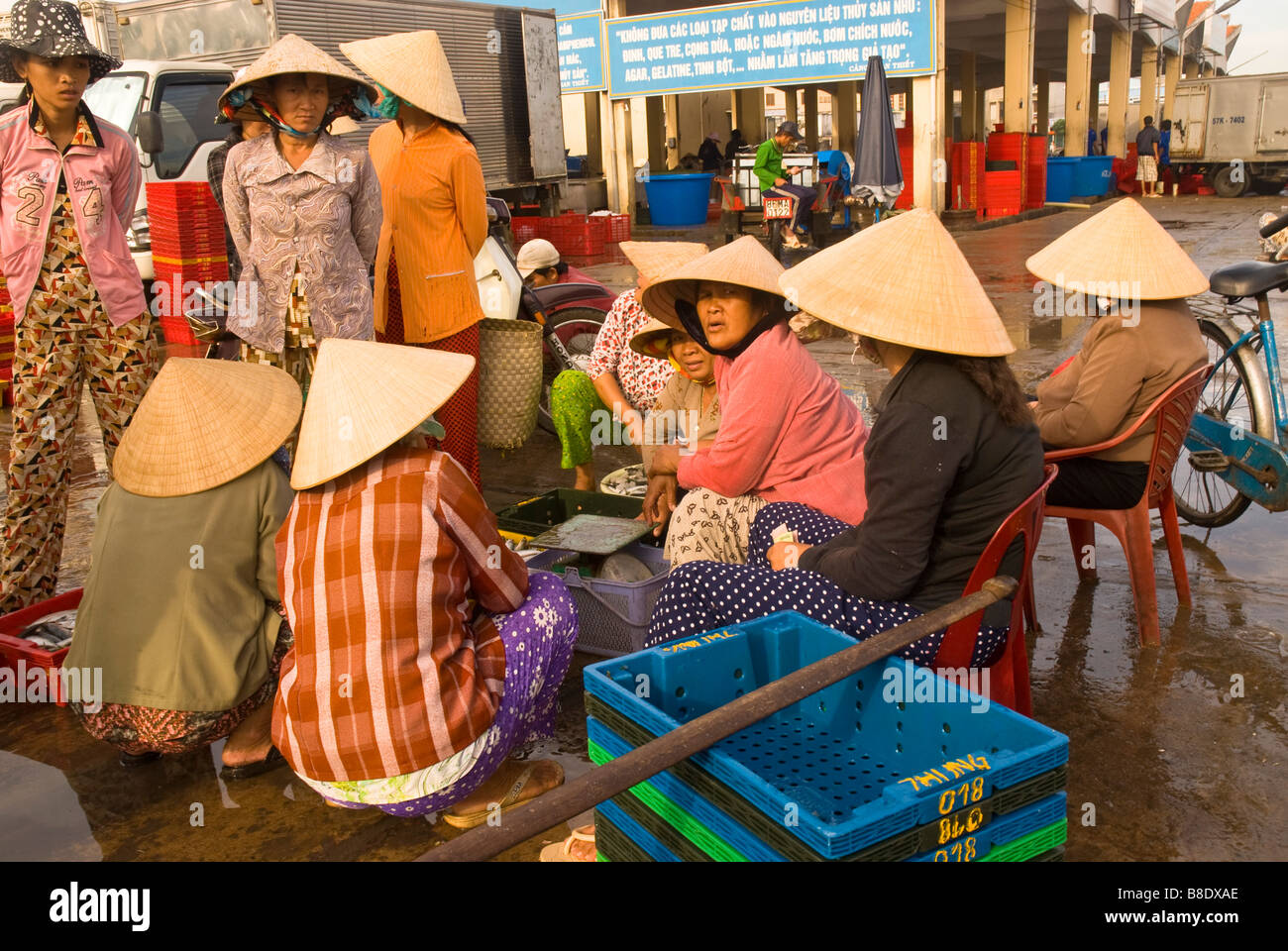 Fish Market Vietnam Stock Photo - Alamy