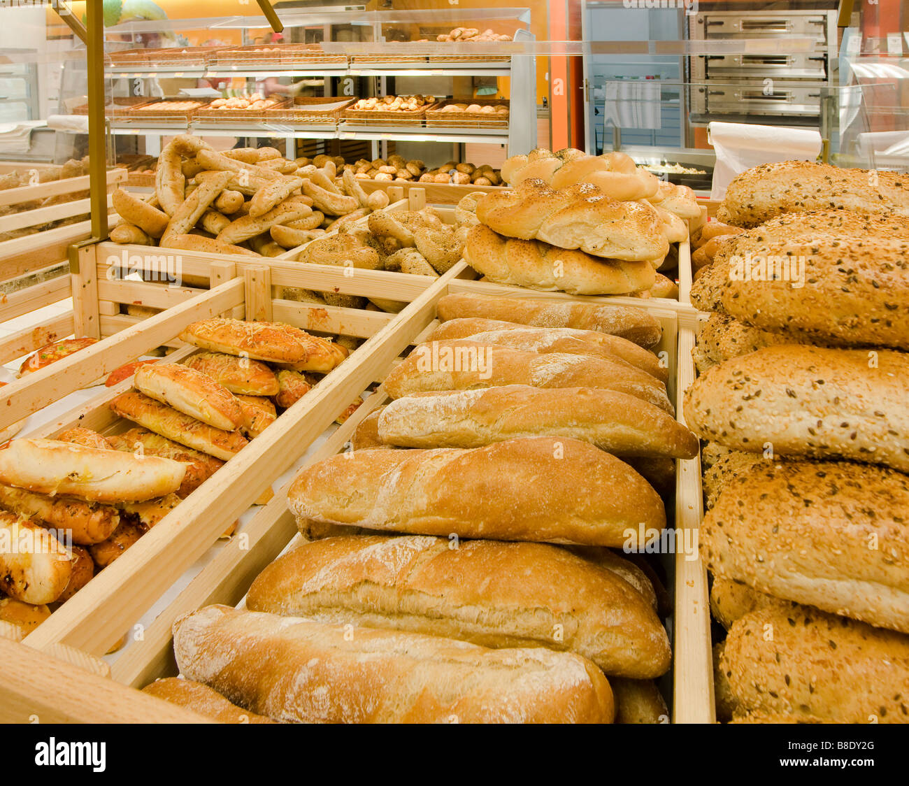 Fresh wholemeal bread rolls hi-res stock photography and images - Alamy