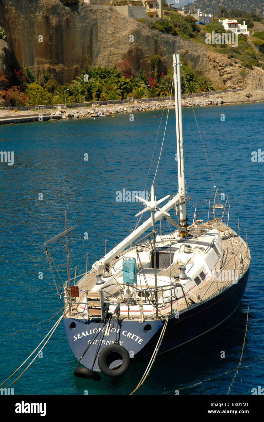 The lovely village of Agios Galini on the South Coast of the Island of ...