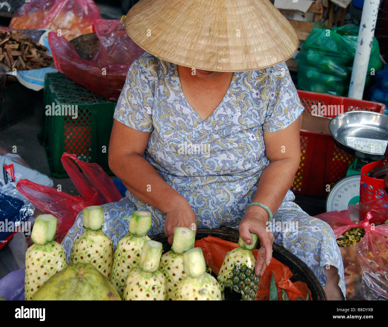 Local market day, Hoi An, Vietnam Stock Photo - Alamy