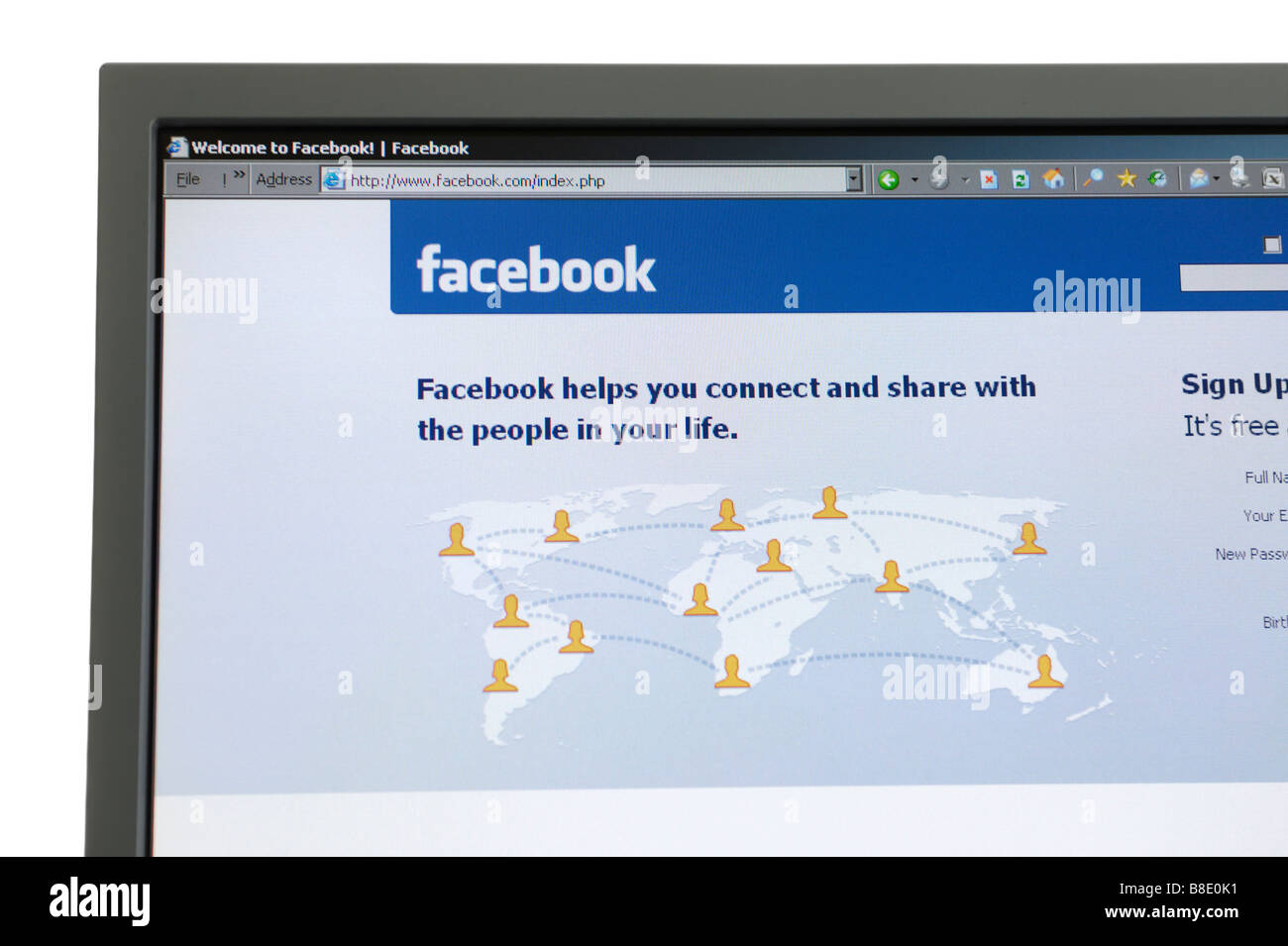 Facebook chat screen hi-res stock photography and images - Alamy
