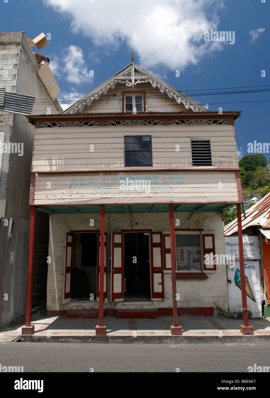 A street scene in the St Lucian capital of Castries Stock Photo - Alamy