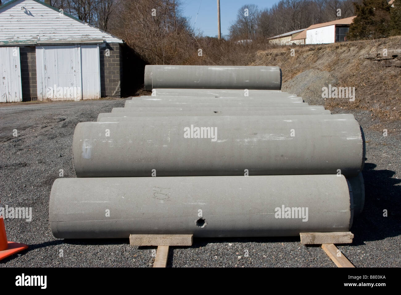 Concrete sewer pipes hi-res stock photography and images - Alamy
