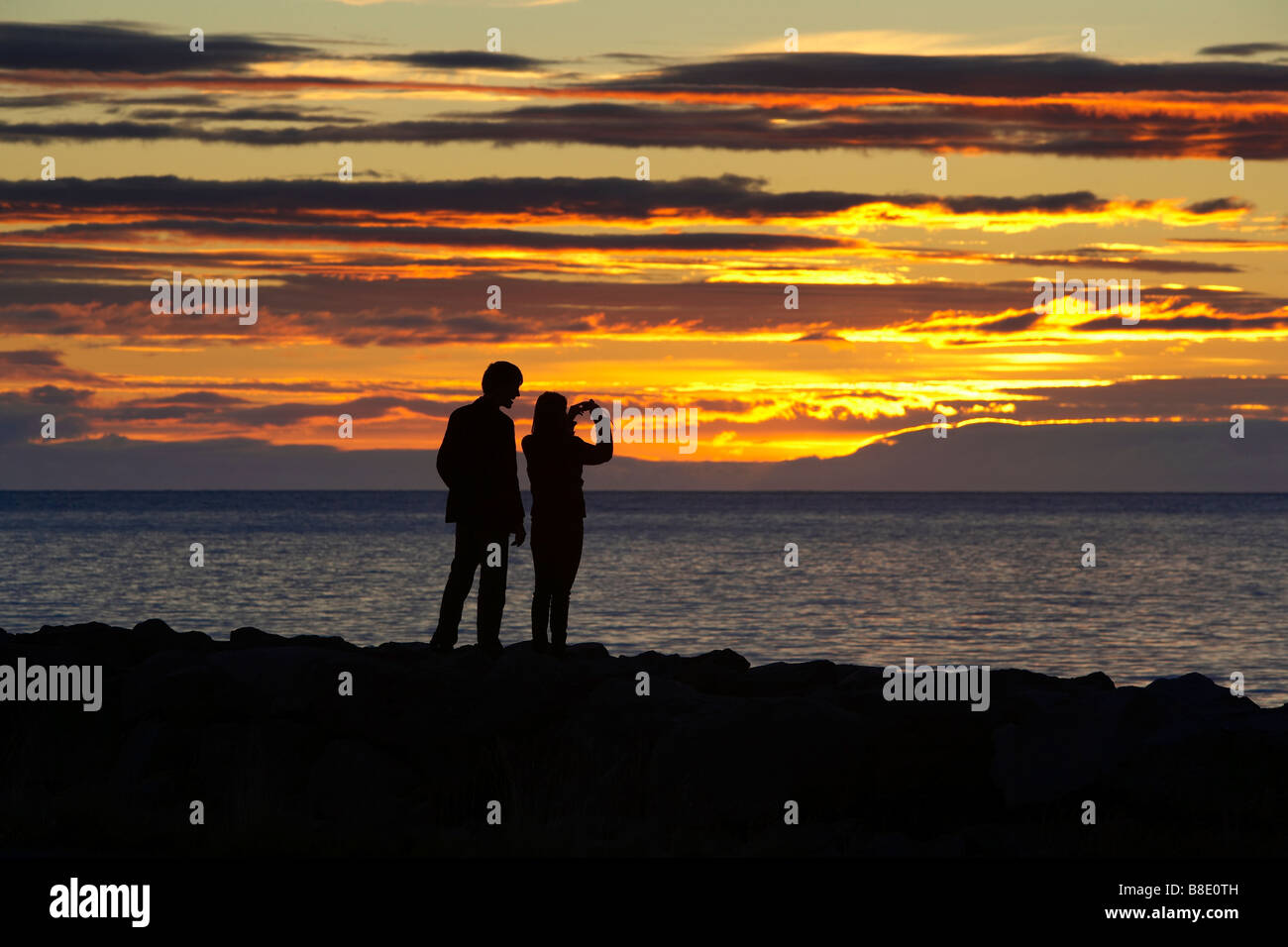 Arctic midnight sunset colors hi-res stock photography and images - Alamy