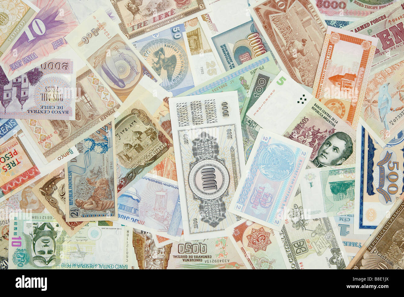World Paper Money Stock Photo - Alamy
