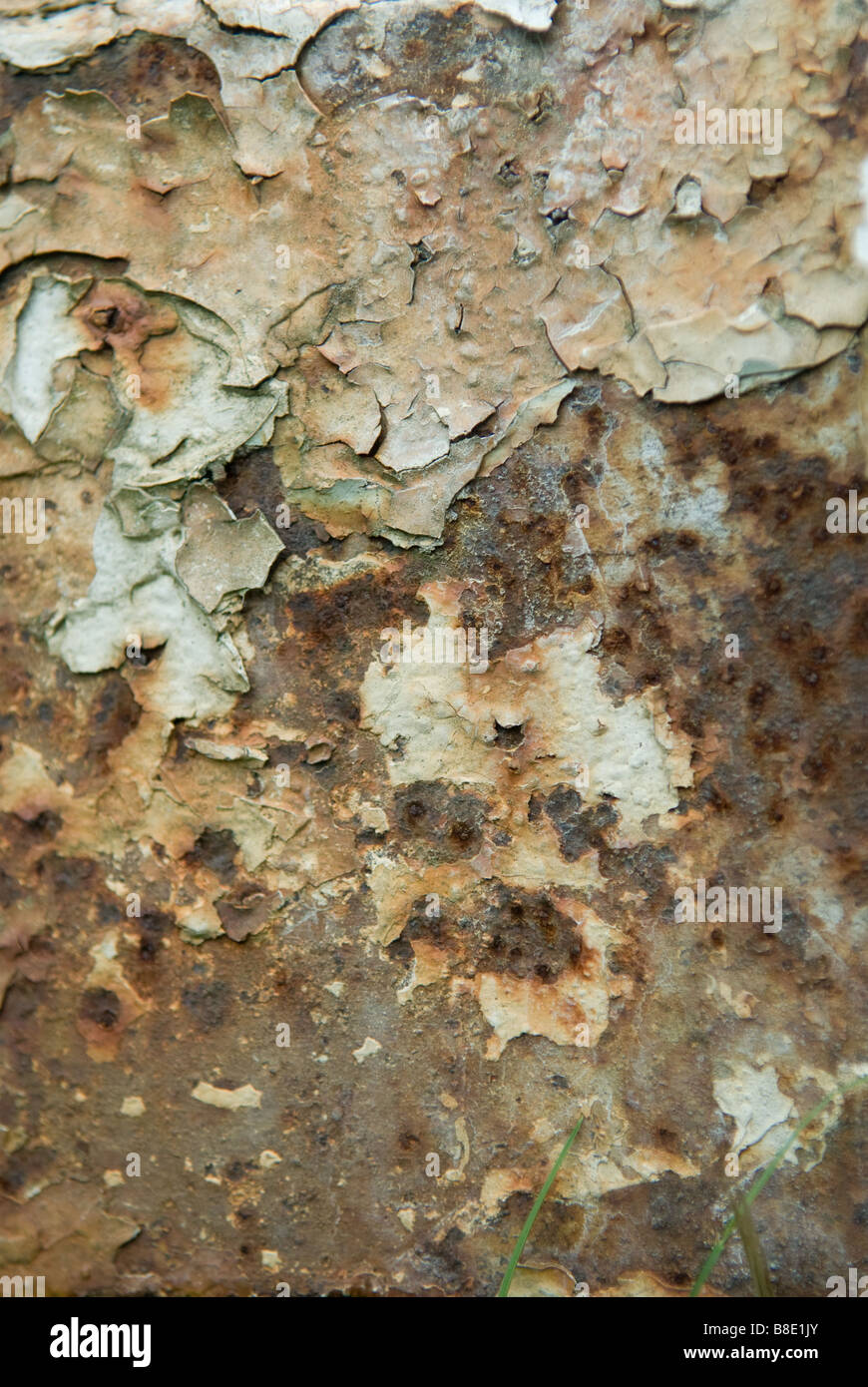 Rusty Metal flaking paint Stock Photo - Alamy