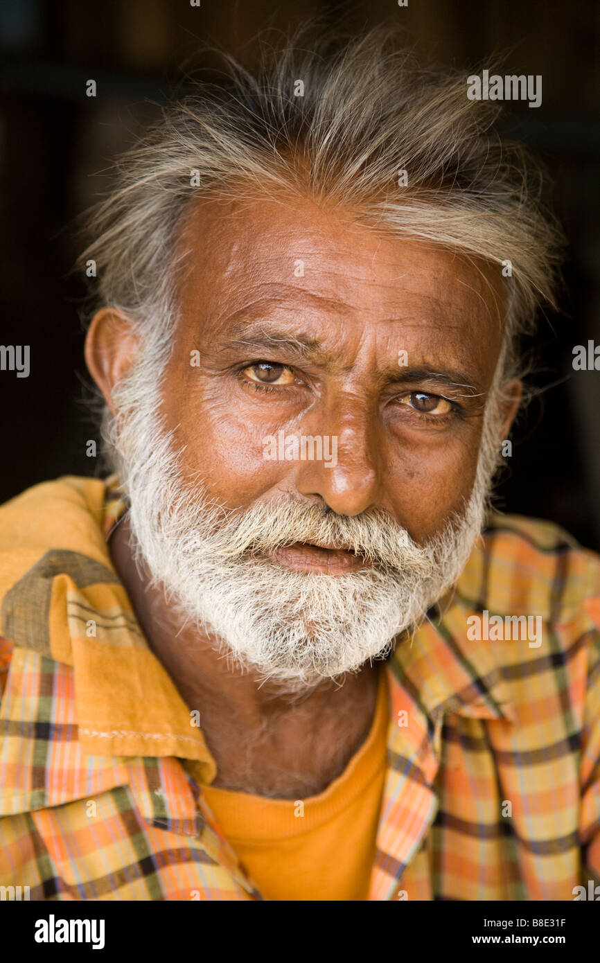 Older Indian man in Hazira, Surat, Gujarat. India Stock Photo - Alamy