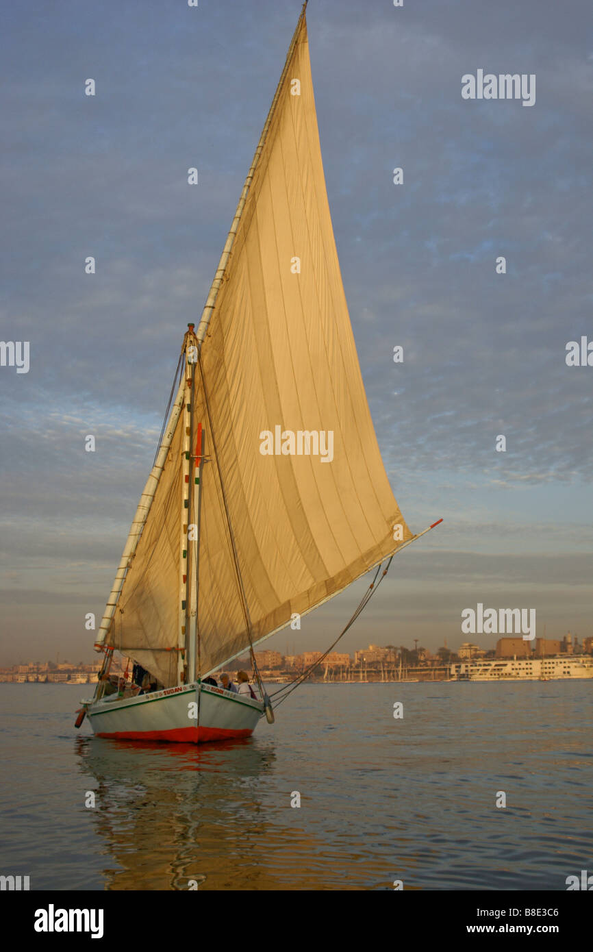 Felucca boat nile river luxor hi-res stock photography and images - Alamy
