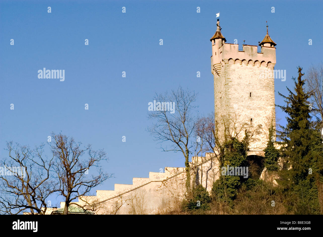 City Walls Museggmauer, Musseg, Lucerne, Switzerland Stock Photo - Alamy