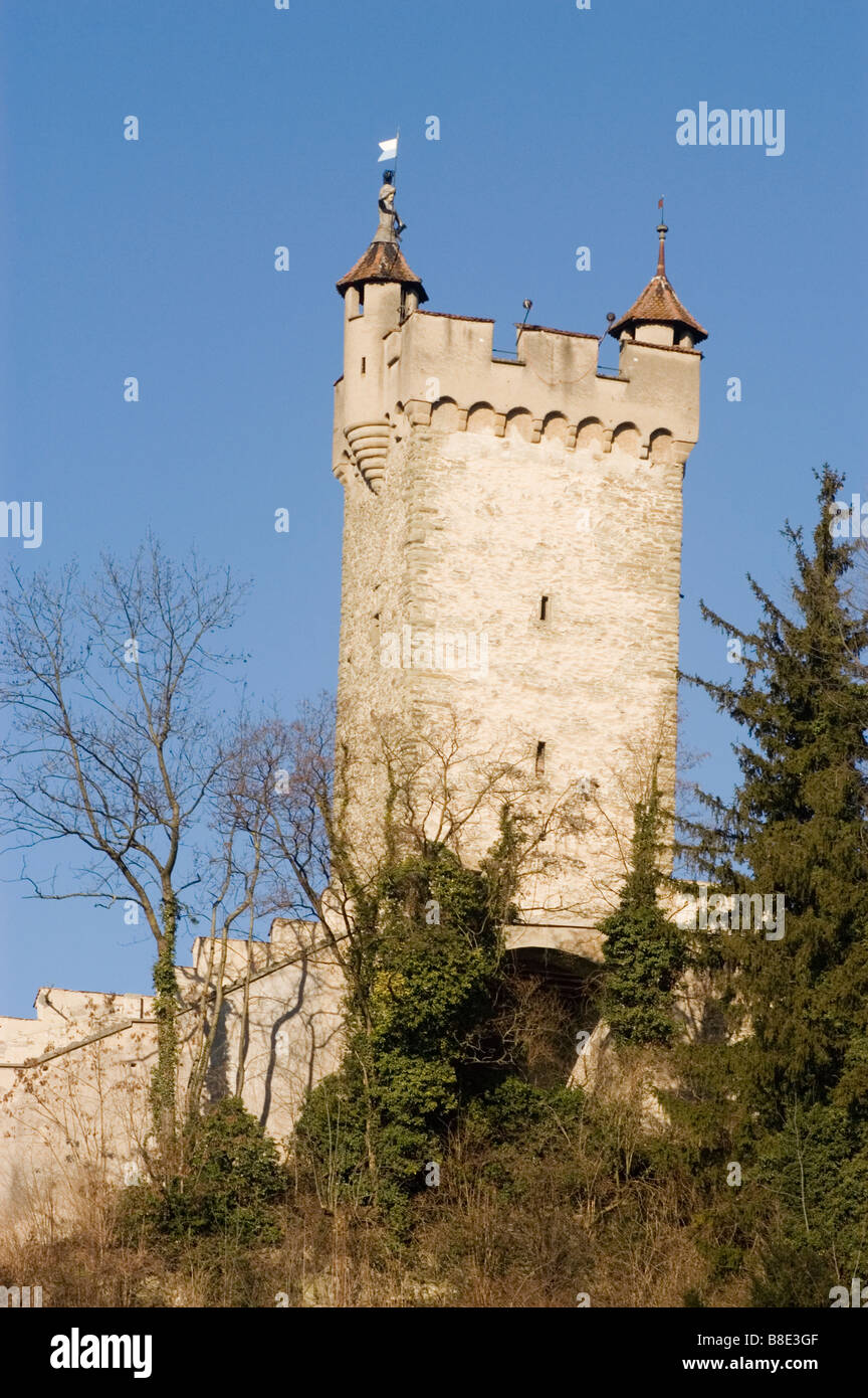 City Walls Museggmauer, Musseg, Lucerne, Switzerland Stock Photo - Alamy